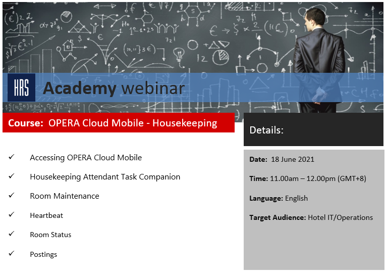 HRS Academy: OPERA Cloud